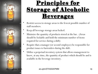 Chapter 6 - Beverage Service (1) | PPT