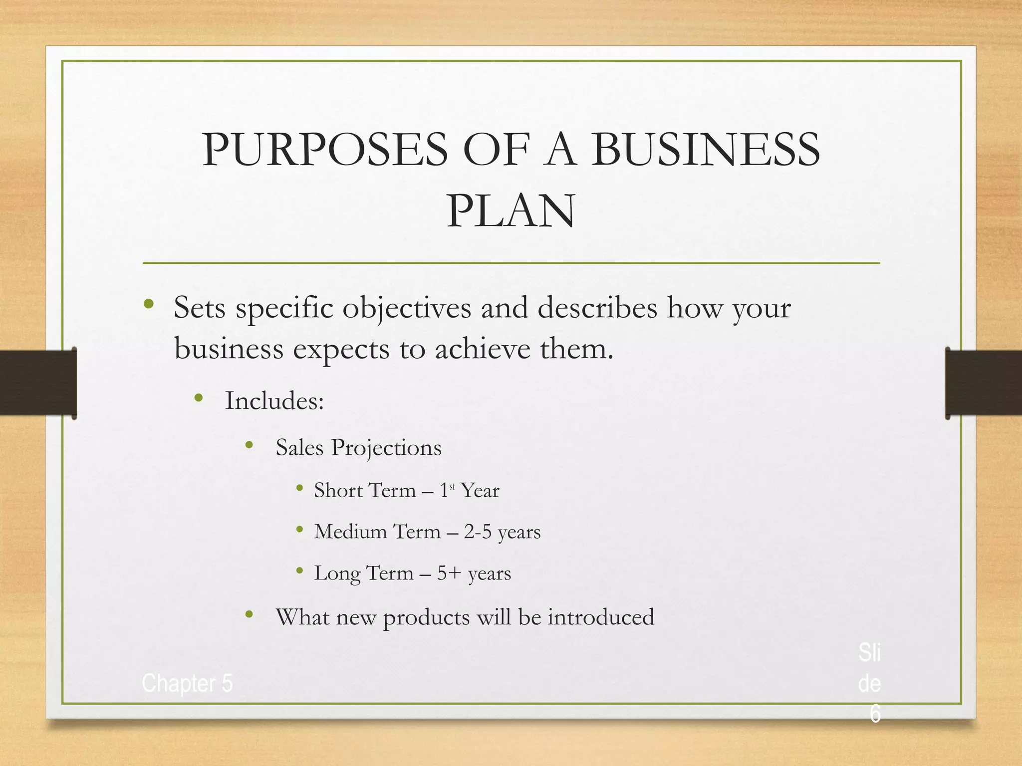 Chapter 6 - business plan power point presentation 1 | PPT