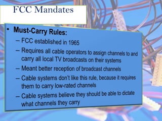 Chapter 6 - Cable and the Specialization of Television | PPTX