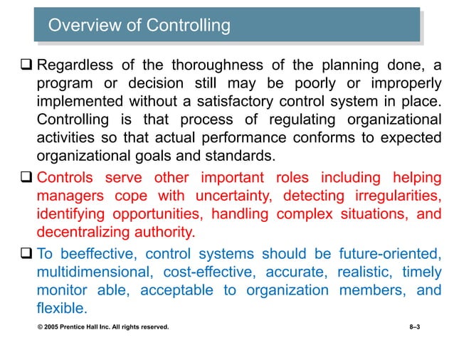Chapter 6-Controlling.pdf | Business | Business and Finance