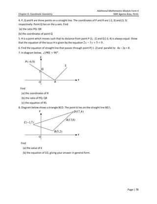 Chapter 6 coordinate geometry | PDF