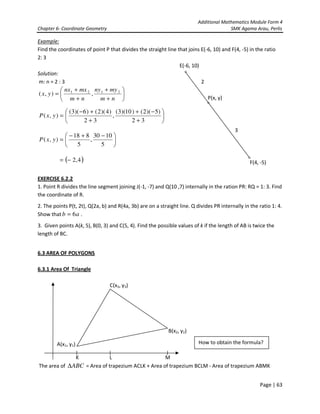 Chapter 6 coordinate geometry | PDF