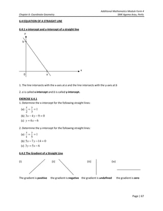 Chapter 6 coordinate geometry | PDF