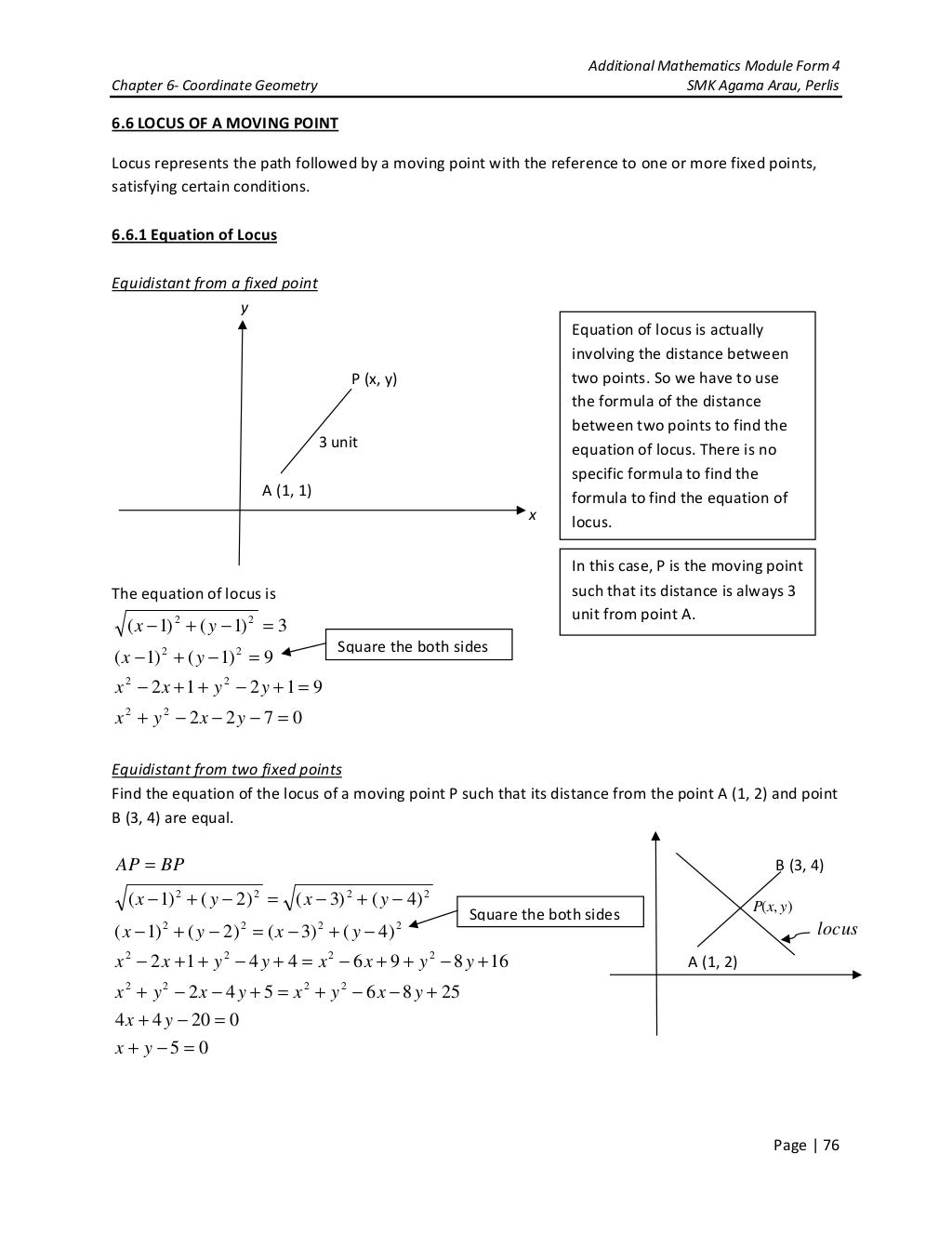 Chapter 6 coordinate geometry