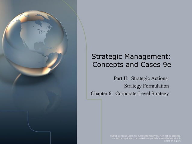 Chapter 6 corporate-level strategy | PPT Chapter 6 corporate-level strategy | PPT