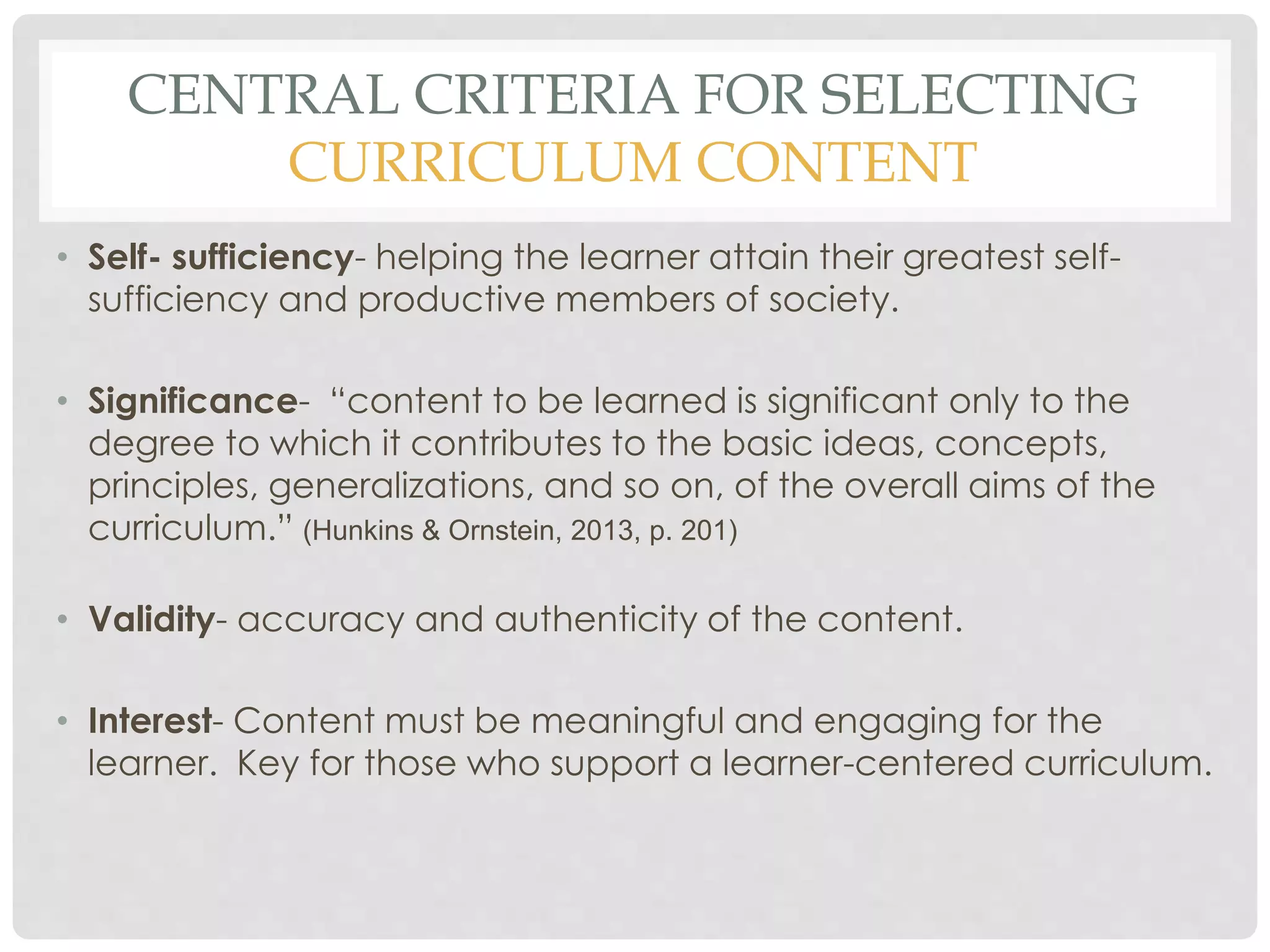 Chapter 6 curriculum design | PPTX