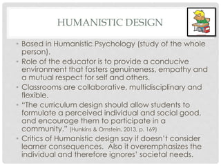 Chapter 6 curriculum design | PPTX
