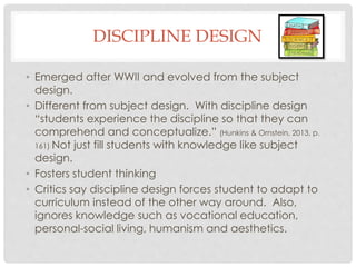 Chapter 6 curriculum design | PPTX