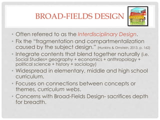 Chapter 6 curriculum design | PPTX