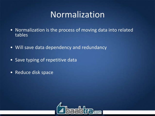 Chapter 6 database normalisation | PPT
