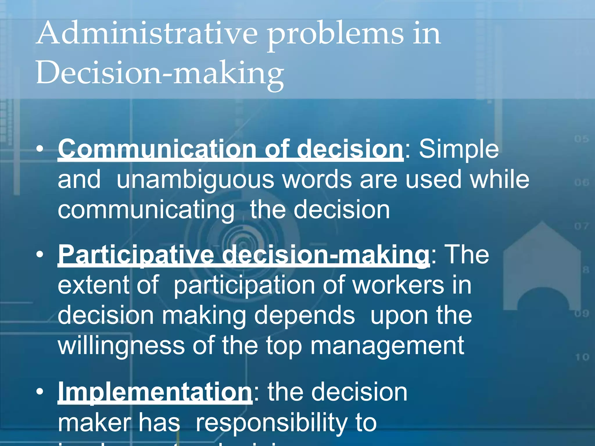 DECISION MAKING – DEFINITION, CHARACTERISTICS, ELEMENTS, PROCESS, TYPES ...