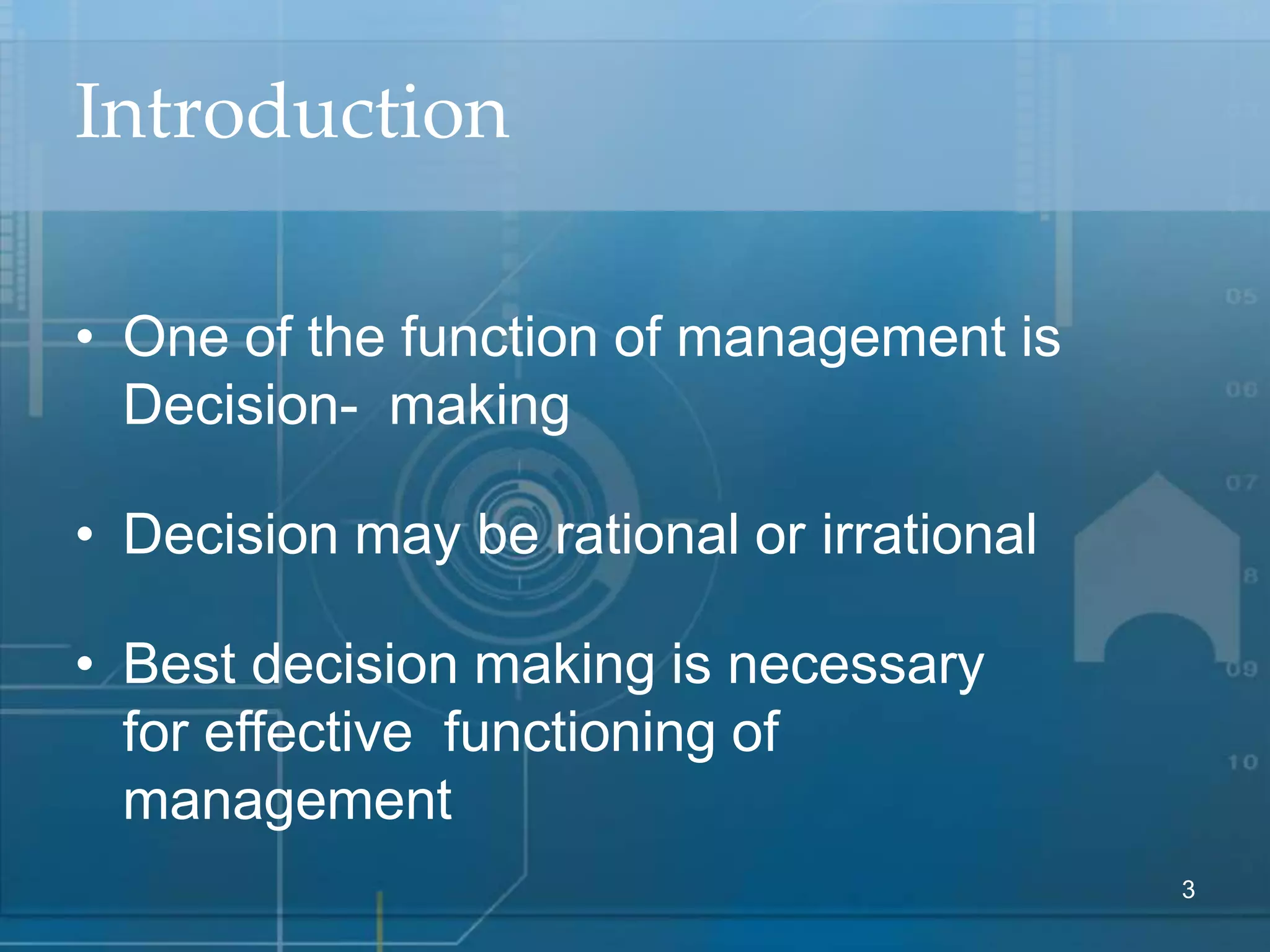 DECISION MAKING – DEFINITION, CHARACTERISTICS, ELEMENTS, PROCESS, TYPES ...
