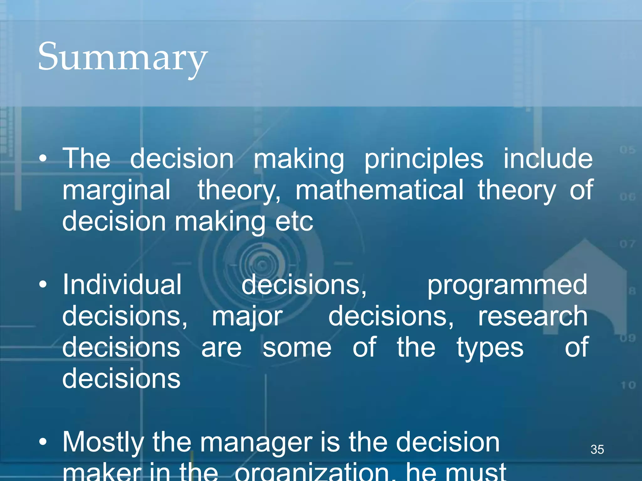 DECISION MAKING – DEFINITION, CHARACTERISTICS, ELEMENTS, PROCESS, TYPES ...