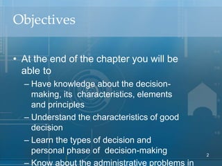 DECISION MAKING – DEFINITION, CHARACTERISTICS, ELEMENTS, PROCESS, TYPES ...