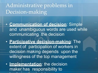 DECISION MAKING – DEFINITION, CHARACTERISTICS, ELEMENTS, PROCESS, TYPES ...