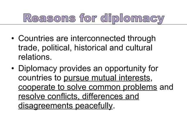 Chapter 6 - Diplomacy and Deterrance | PPT