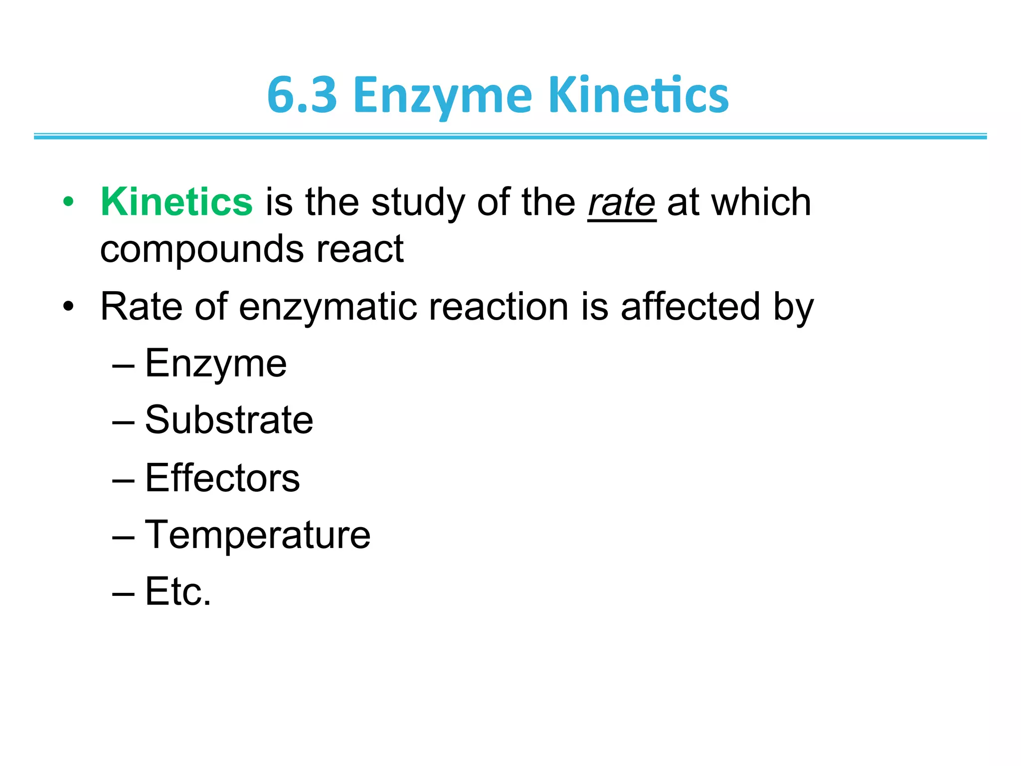 Chapter-6 enzymes - Biochemistry | PDF