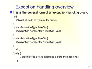 Comprehensive Guide to Exception Handling in Java Programming | PDF