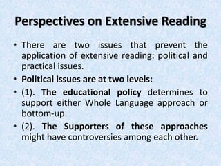Chapter (6) extensive reading | PPT