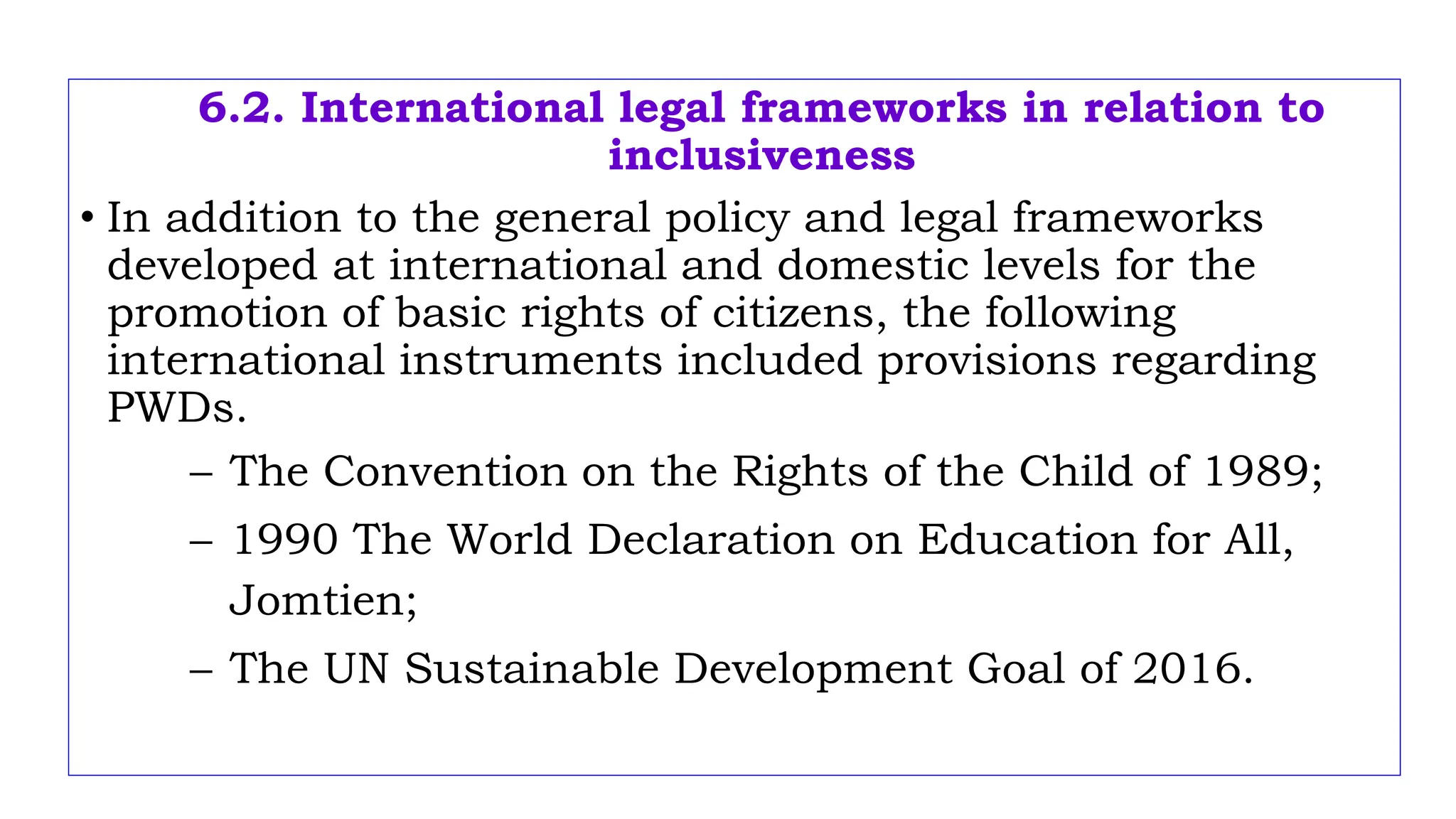 Chapter 6 - FINAL Relevant Policy and Legal frameworks.ppt