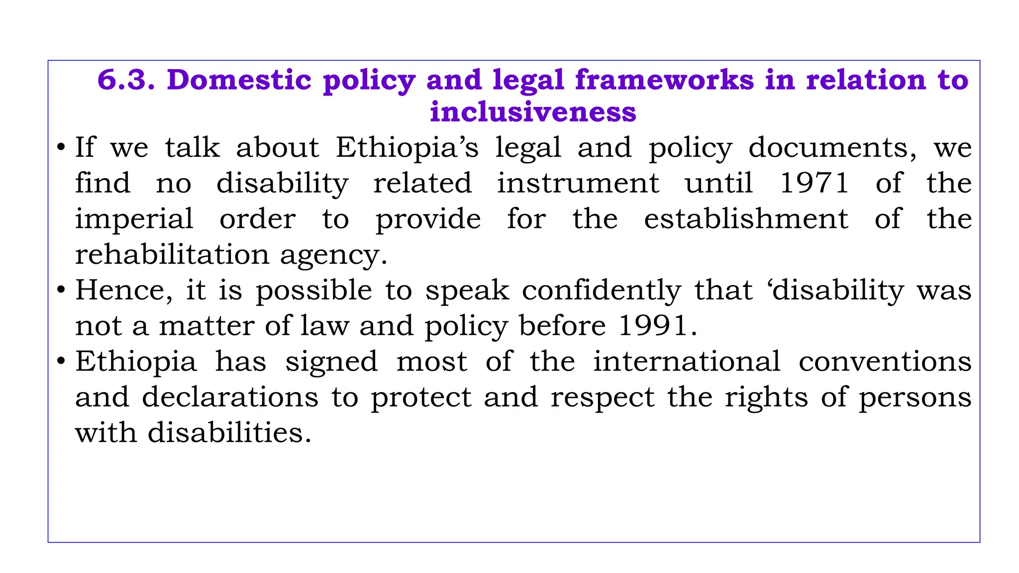 Chapter 6 - FINAL Relevant Policy and Legal frameworks.ppt