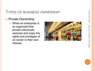 Chapter 6 Forms Of Business Enterprise | PPTX