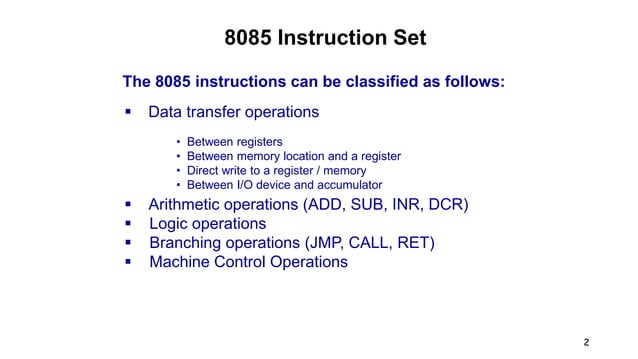Chapter 6 - Introduction to 8085 Instructions | PDF | Programming Languages | Computing