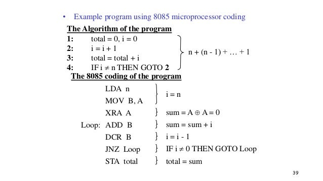 Chapter 6 - Introduction to 8085 Instructions
