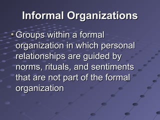 Chapter 6 groups and formal organization | PPT