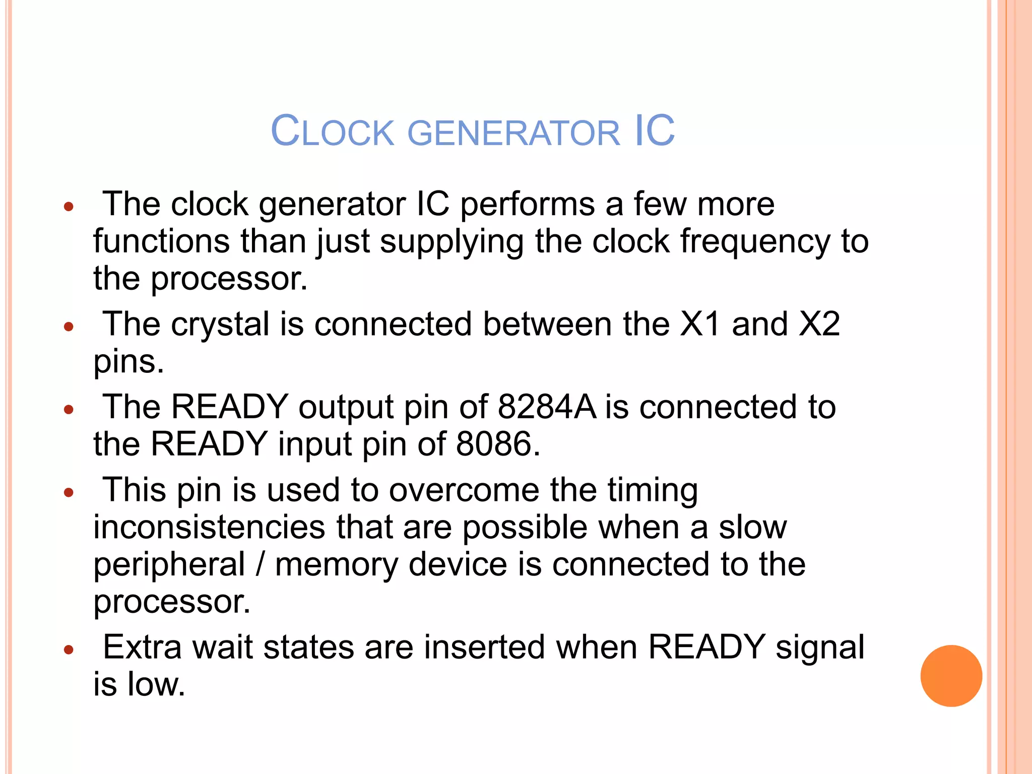 Chapter 6 hardware structure of 8086 | PPTX