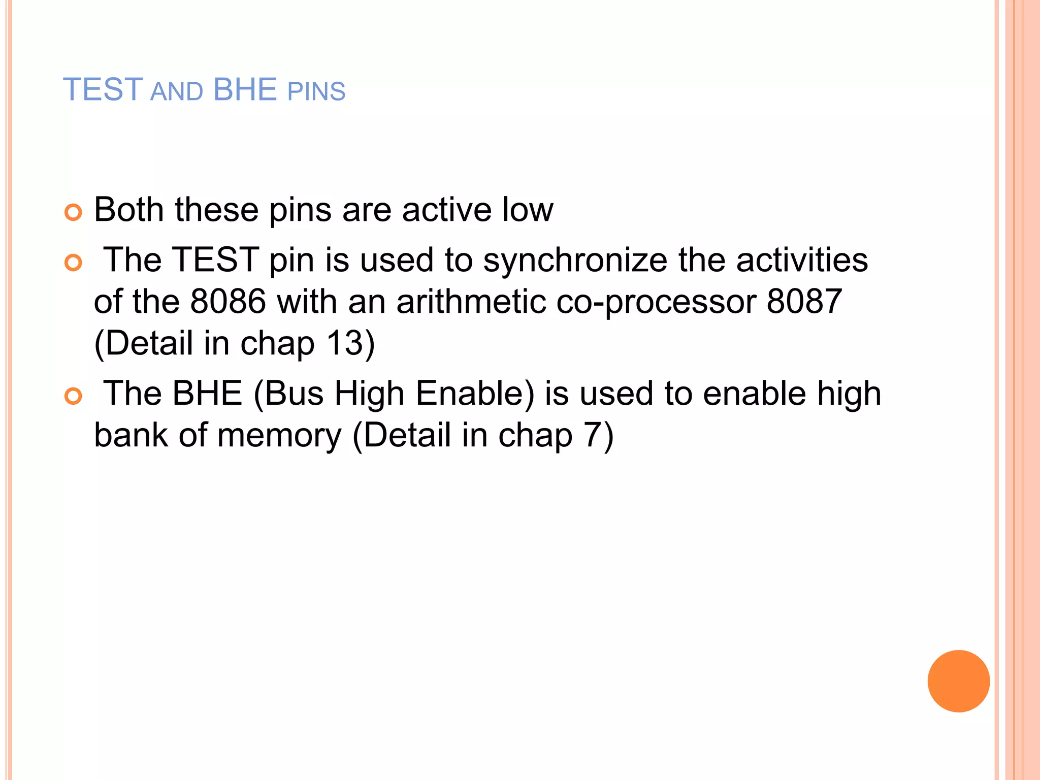 Chapter 6 hardware structure of 8086 | PPTX