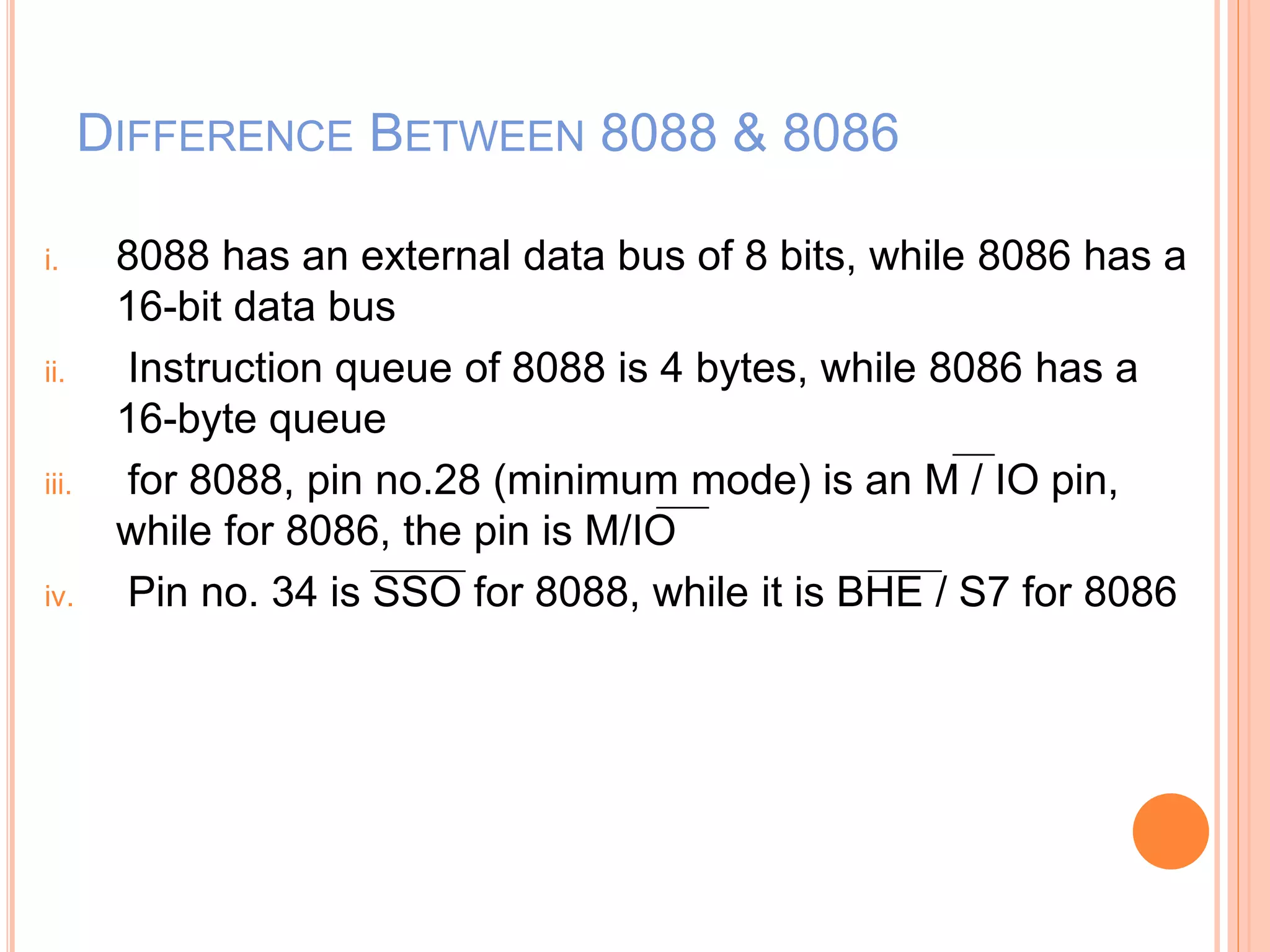 Chapter 6 hardware structure of 8086 | PPTX