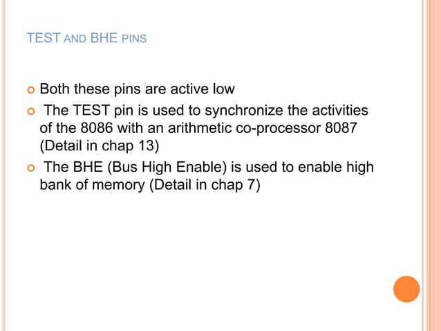Chapter 6 hardware structure of 8086 | PPTX
