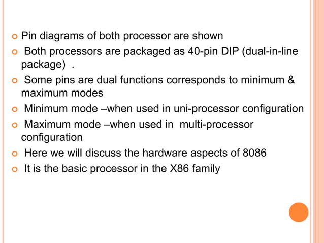 Chapter 6 hardware structure of 8086 | PPTX