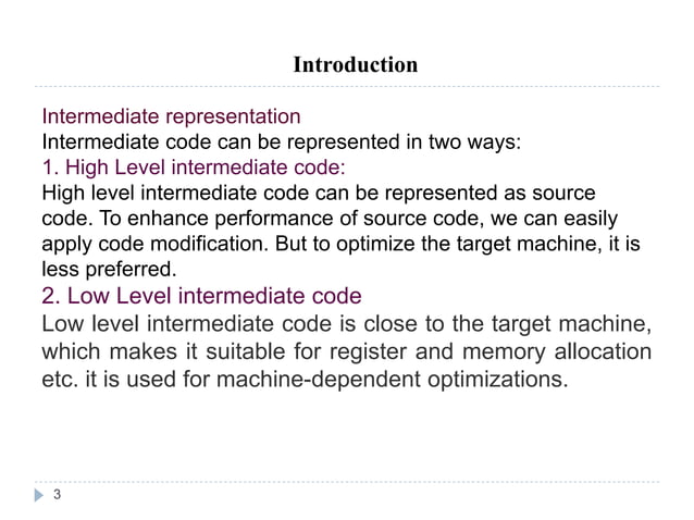 Chapter 6 - Intermediate Languages.pptxjfjgj | PPTX