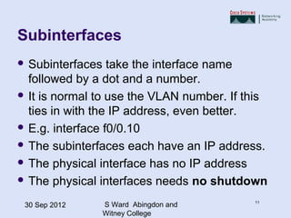 Chapter 6 intervlanrouting | PPT