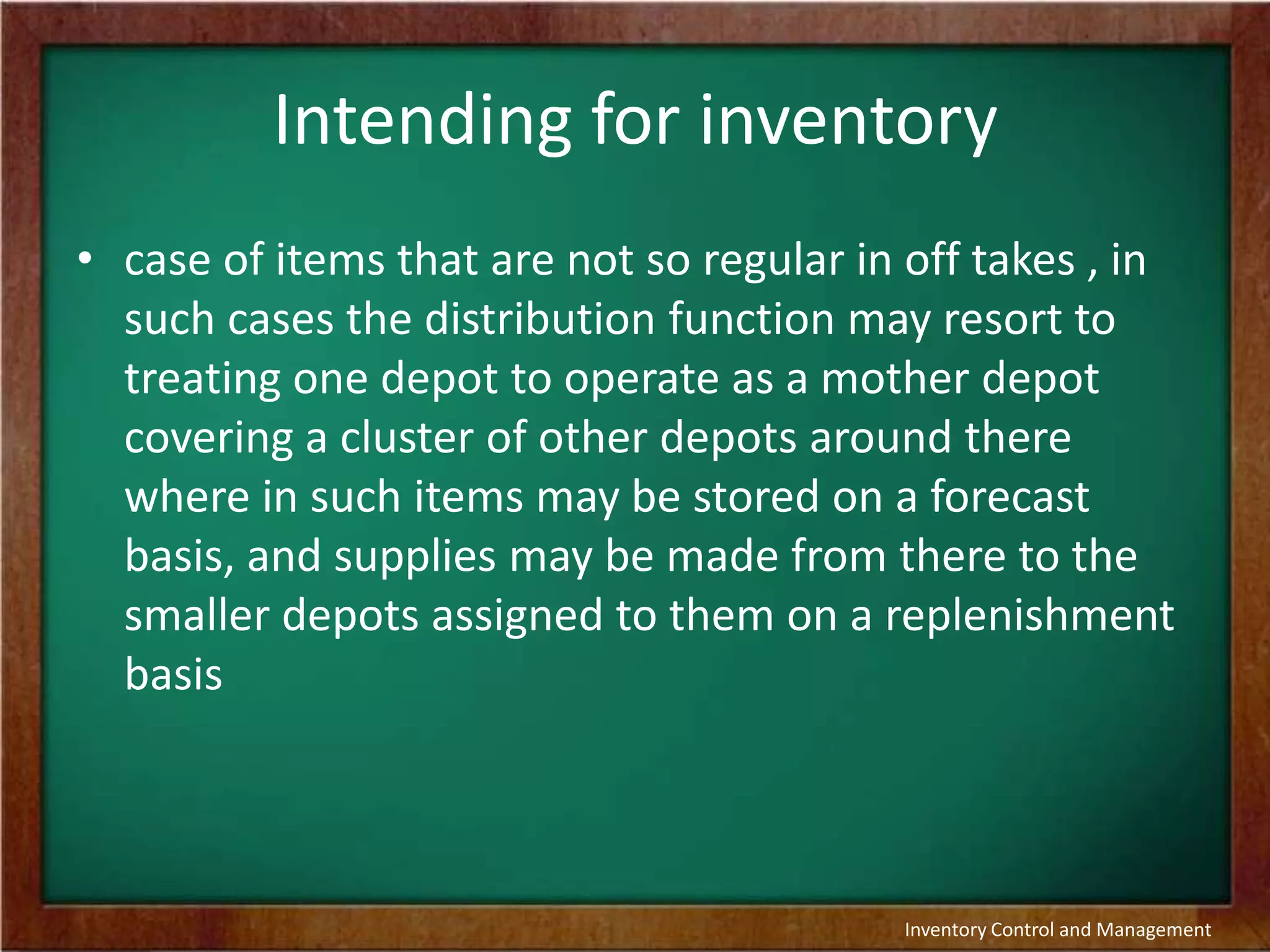 Inventory Control & Management | PPT