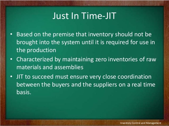 Inventory Control & Management