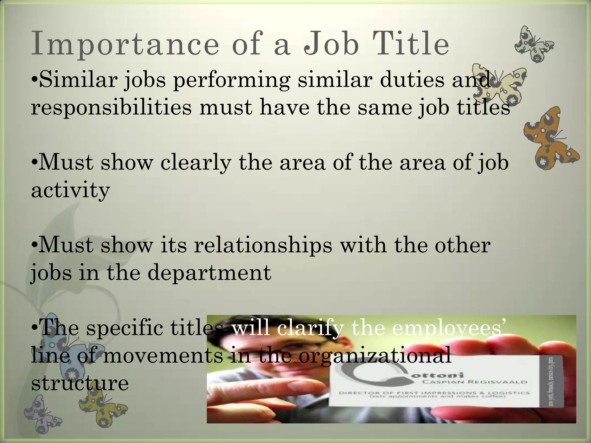 Job Evaluation & Workflow - Part 1 | PPTX