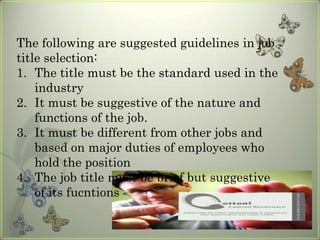 Job Evaluation & Workflow - Part 1 | PPTX