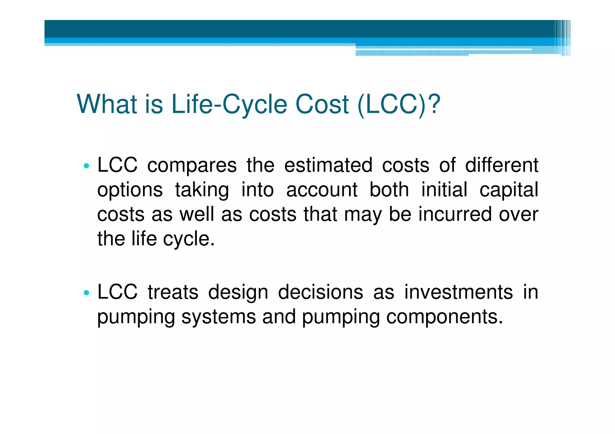 6: Energy Management in Water Supply Systems - Life-Cycle Cost Analysis ...