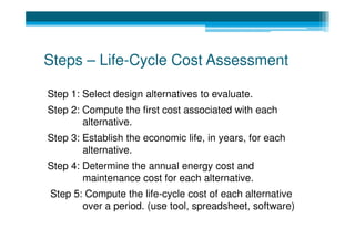 6: Energy Management in Water Supply Systems - Life-Cycle Cost Analysis ...