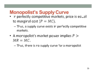 Chapter 6 market structure competitive, monopolistic and monopolistically competitive markets | PPTX