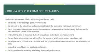 Performance Management Measuring Performance | PPTX