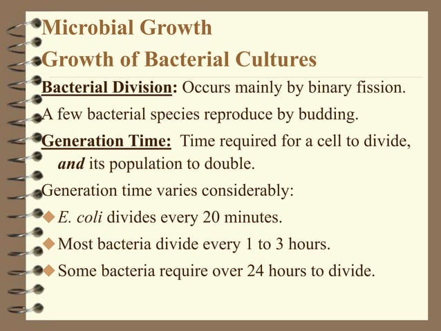Chapter 6 - Microbial Growth.ppt | Biological Sciences | Science