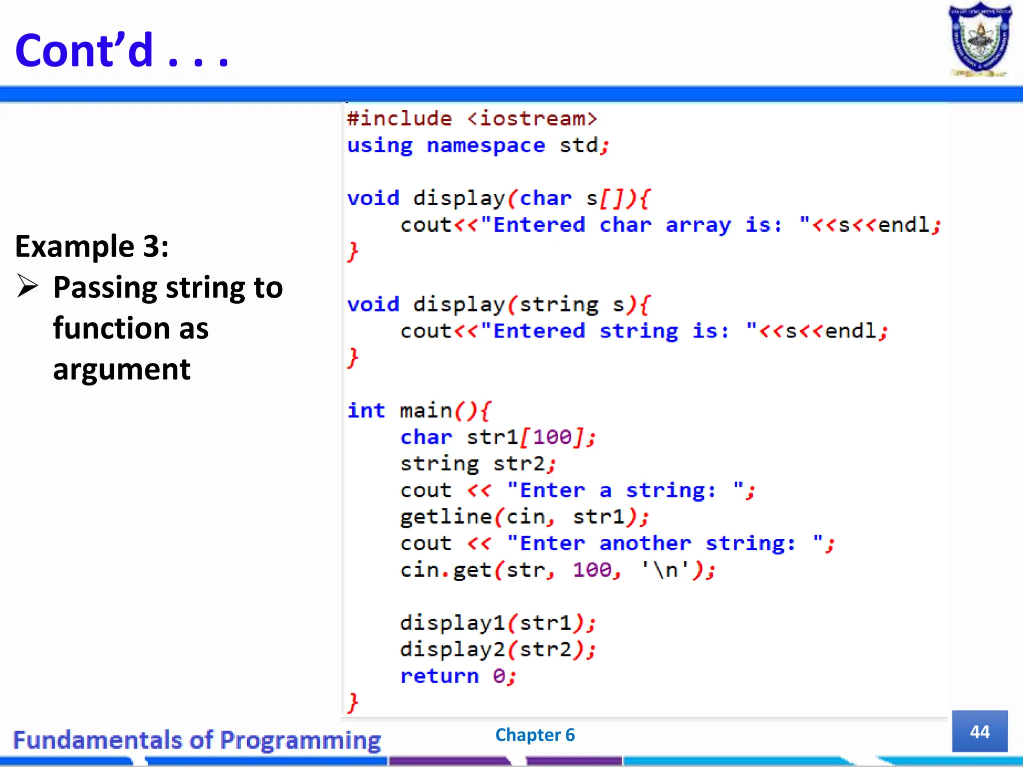 Chapter 6 - Modular Programming- in C++.pptx | Web Development | Internet
