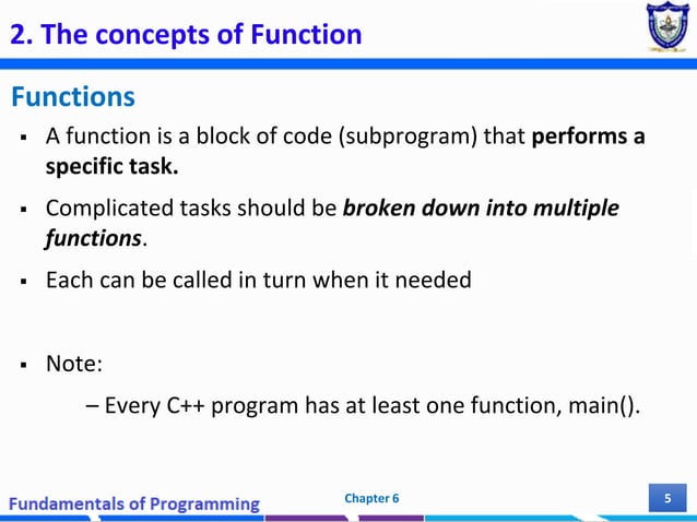 Chapter 6 - Modular Programming- in C++.pptx | Web Development | Internet