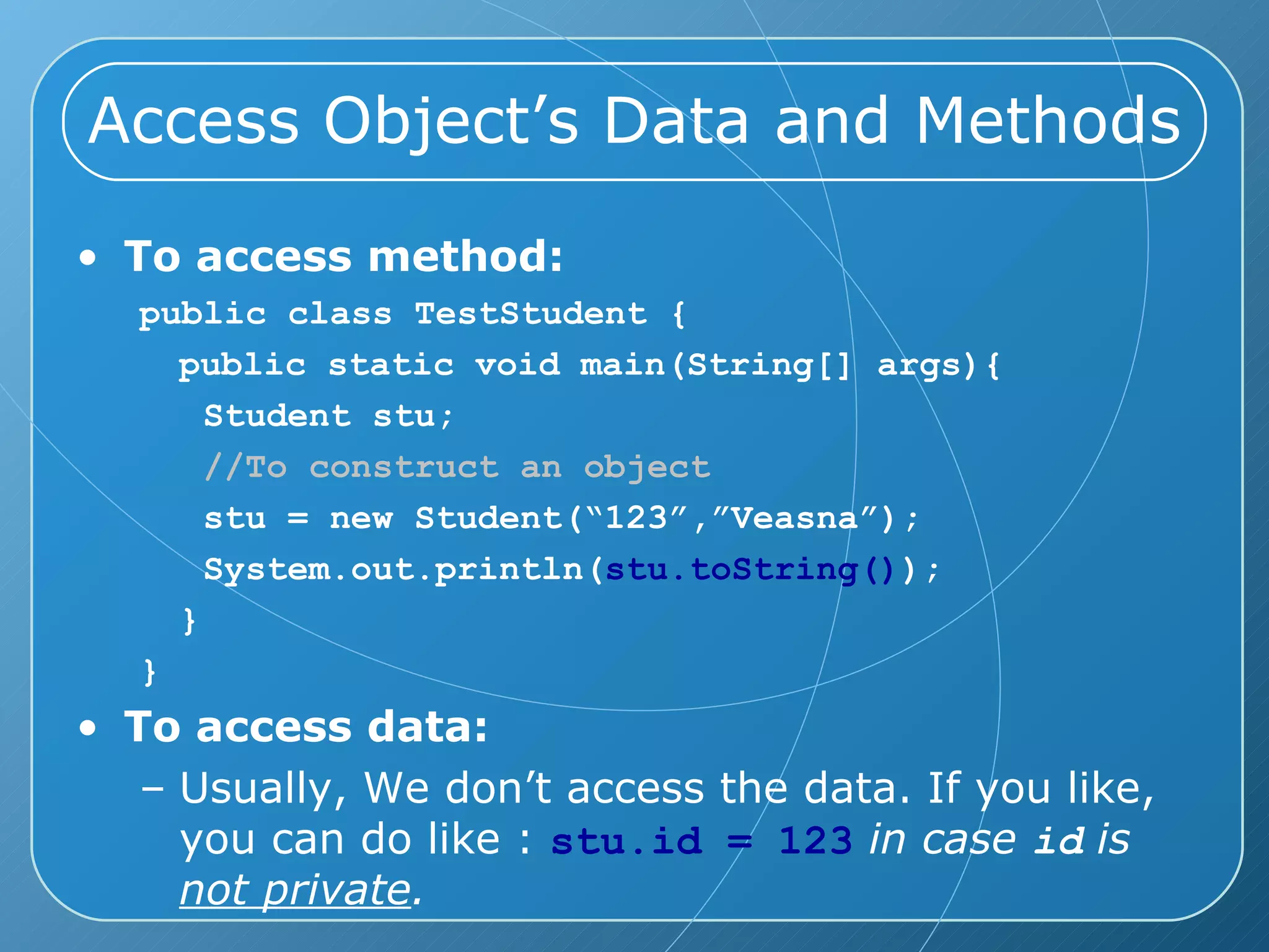 Chapter 6 Oop Revision Ppt Programming Languages Computing