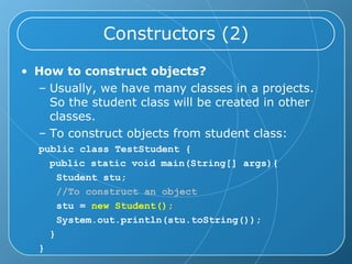 Chapter 6 OOP (Revision) | PPT