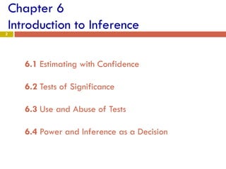 Chapter 6 part1- Introduction to Inference-Estimating with Confidence (Introduction to Inference ...